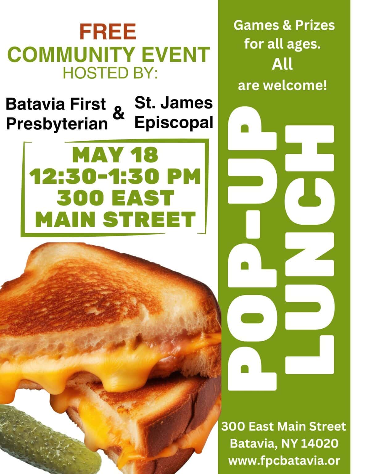 Community Pop-Up Lunch | Batavia First Presbyterian Church